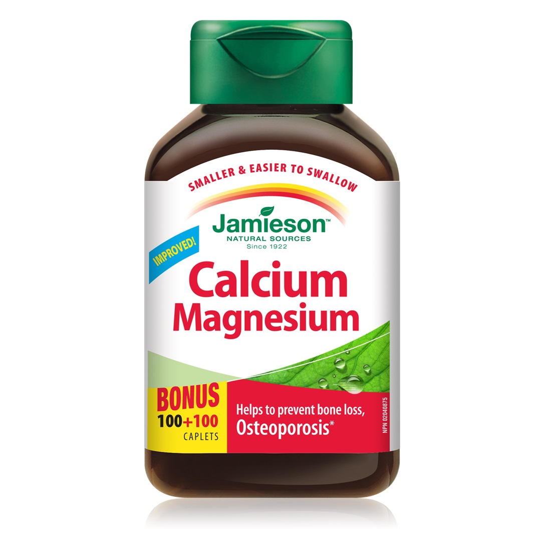 Jamieson Calcium Magnesium 100+ 100 Caplets – Allied Pharmacy