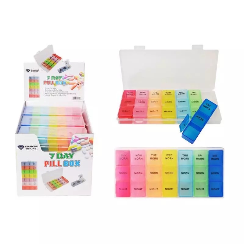 Morning/noon/night 7 Day Pill Box Plastic – Allied Pharmacy