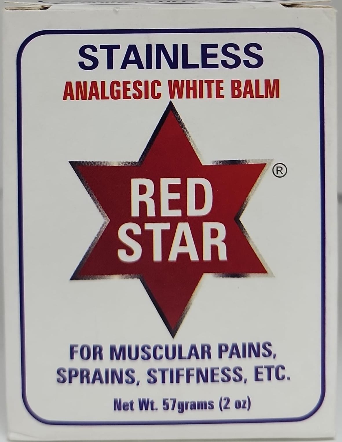 Red Star Stainless Analgesic White Balm 57g – Allied Pharmacy